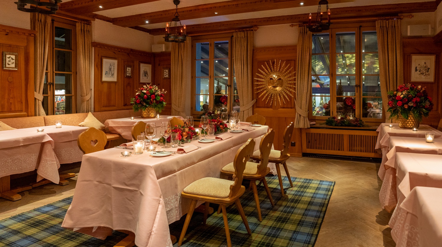 Restaurant at the Hotel Olden in Gstaad | Unique wines and trouvailles ...